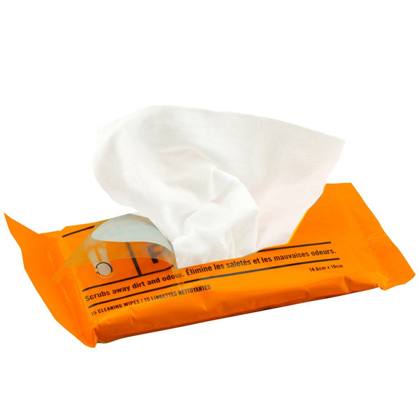 SandalRescue All-Natural Sandal Cleaning Wipes - Resealable Pack of 15 ...